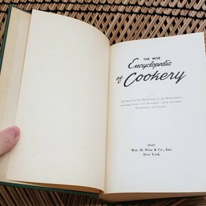 1949 the Wise Encyclopedia of Cookery - Etsy