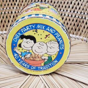 1990 Chex Party Mix and Peanuts Tin - Etsy