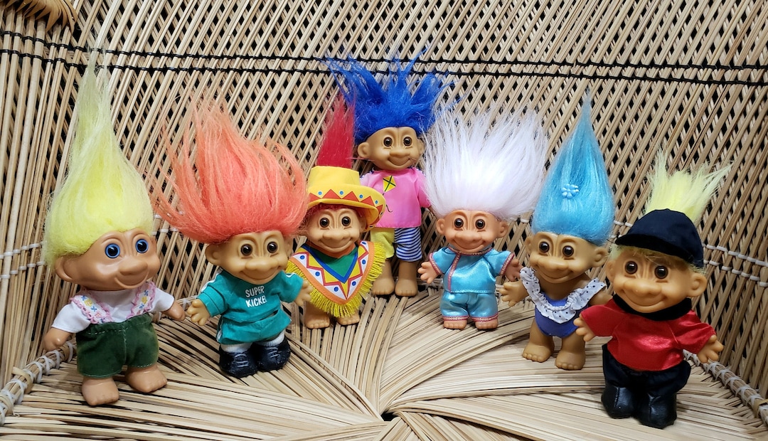 90s Troll Dolls in Outfits, Choose 1 or All - Etsy
