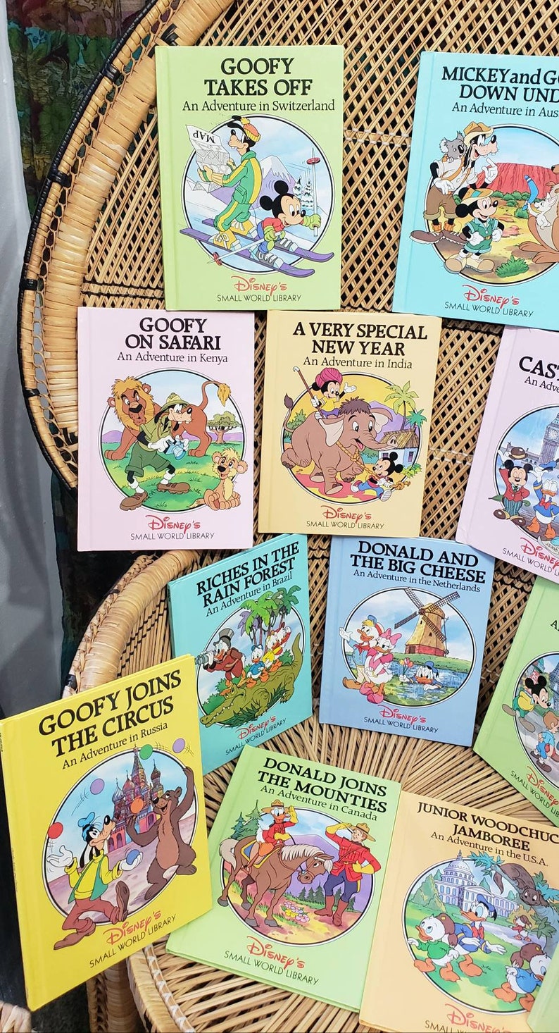 90s Disney's Small World Library Set of 14 - Etsy
