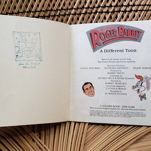 1988 Who Framed Roger Rabbit A Different Toon Book - Etsy