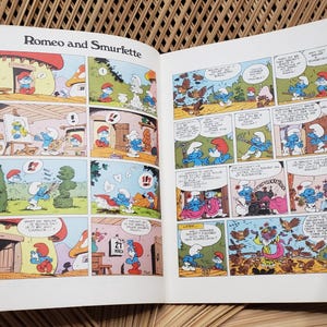 AS IS 1978 Smurf Adventures Romeo and Smurfette and 12 Other Smurfy ...