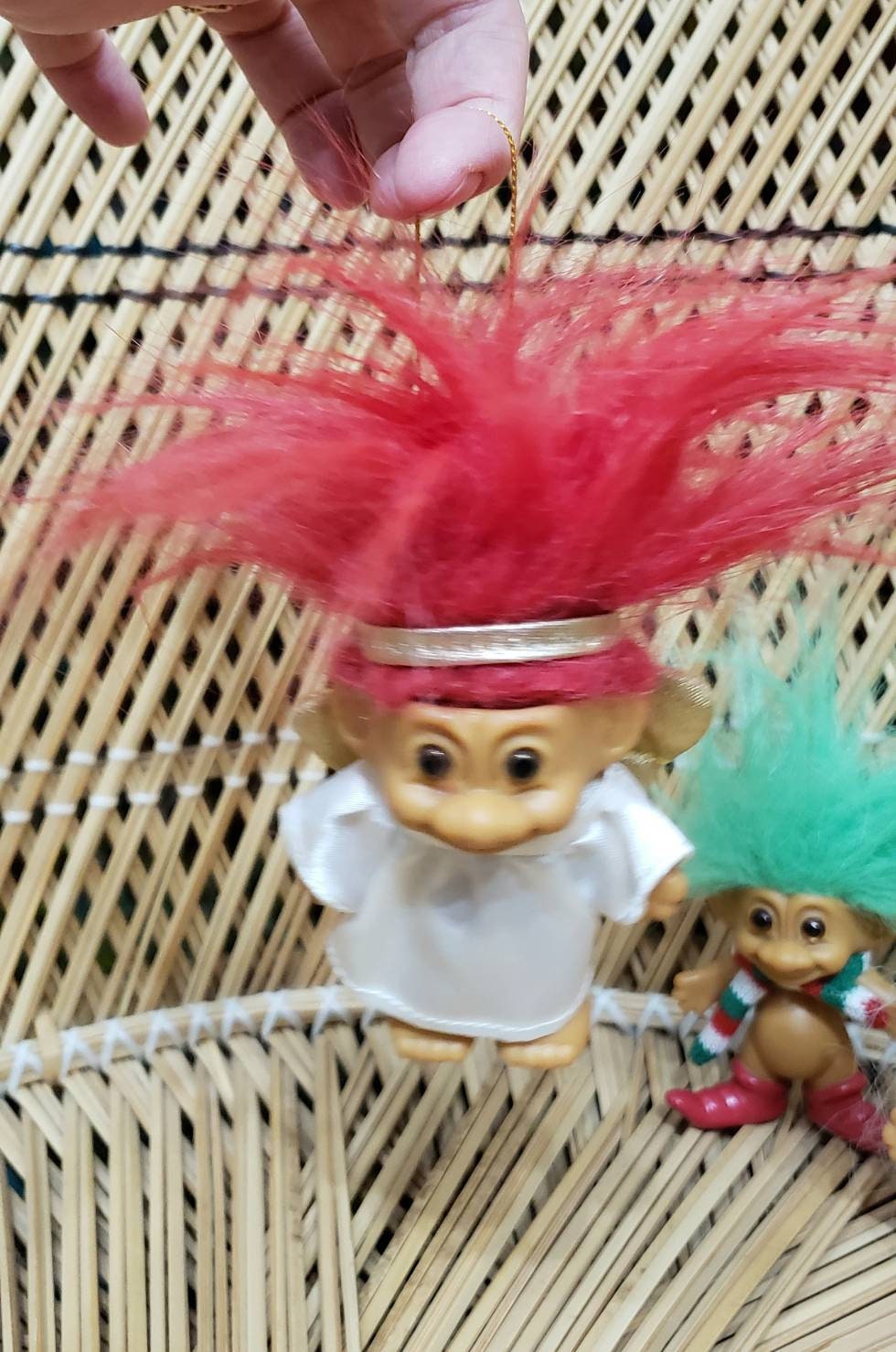 90s Christmas Trolls Set of 3 Angel Troll Ornament Mrs. - Etsy