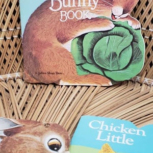 Vintage Golden Shape Books Set of 3: the Lively Little Rabbit, Chicken ...