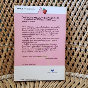 1981 Nothing's Fair in Fifth Grade, Apple Paperbacks - Etsy