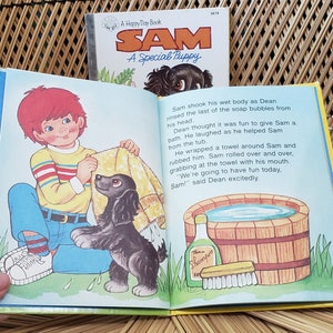 AS IS 80s Sam A Special Puppy & Sam's Special Prize Set of 2 Happy Day ...