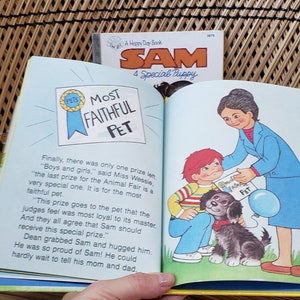 AS IS 80s Sam A Special Puppy & Sam's Special Prize Set of 2 Happy Day ...