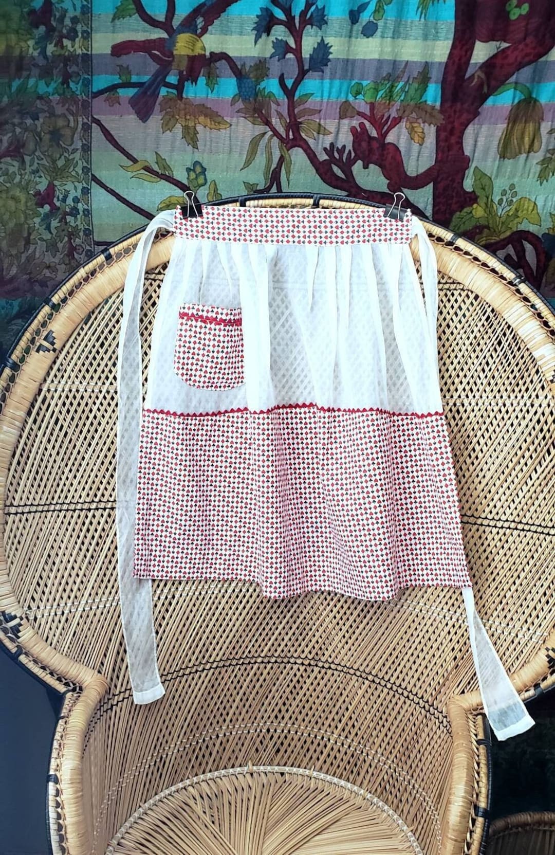 Vintage Playing Cards Apron, Partially Sheer - Etsy