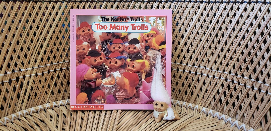 1993 the Norfin Trolls Too Many Trolls Book With Mini Baby Troll Doll ...