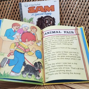 AS IS 80s Sam A Special Puppy & Sam's Special Prize Set of 2 Happy Day ...