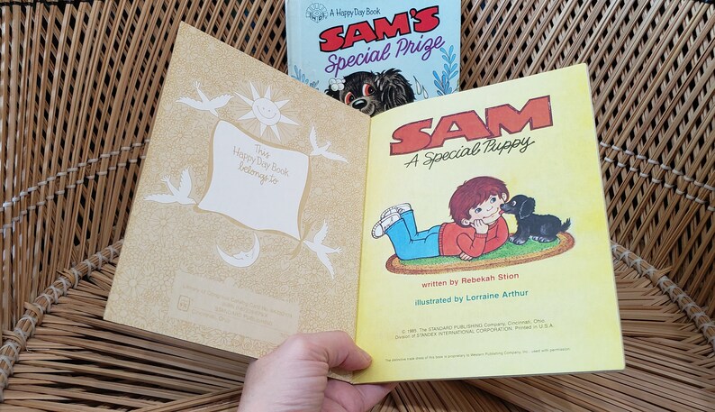 AS IS 80s Sam A Special Puppy & Sam's Special Prize Set of 2 Happy Day ...