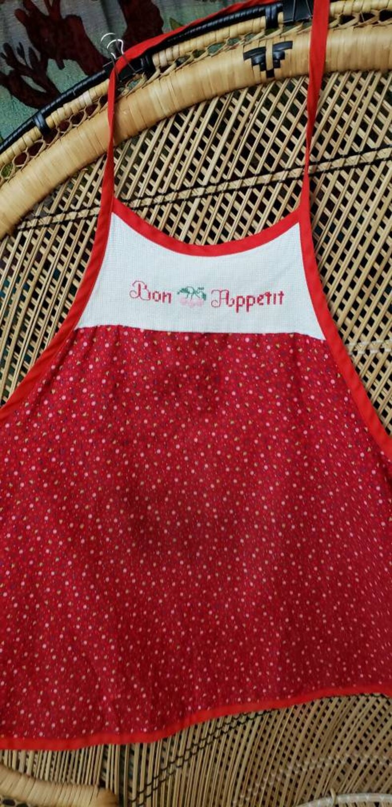 70s Kids Bon Appetit Apron - Etsy