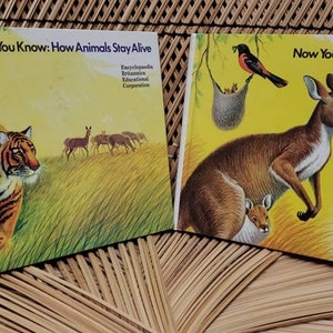 1972 Now You Know Books Set of 2, Now You Know Animal Homes & Now You ...