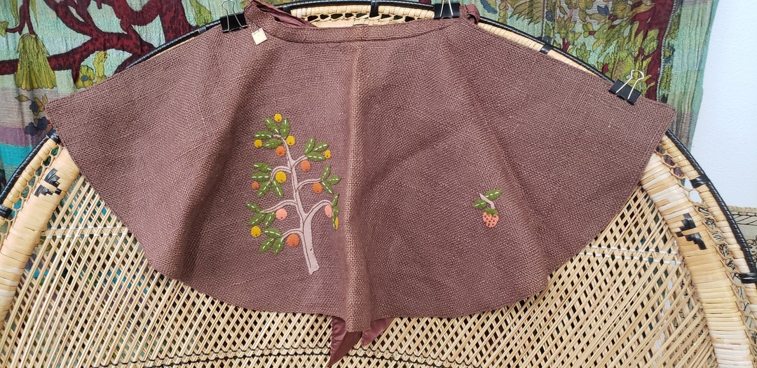Vintage Jute Burlap Apron by the Auxiliary Shop - Etsy