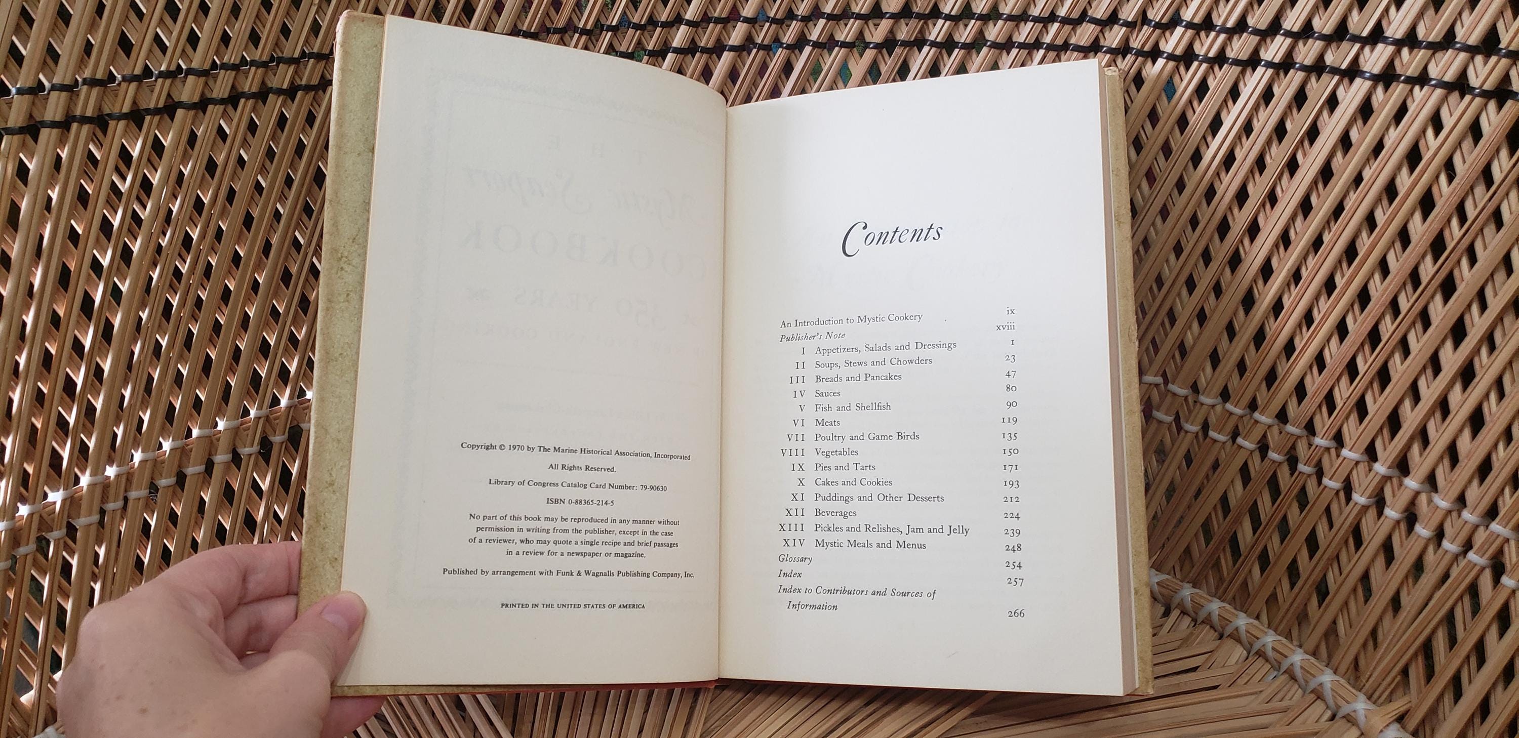 1970 the Mystic Seaport Cookbook 350 Years of New England Cooking - Etsy