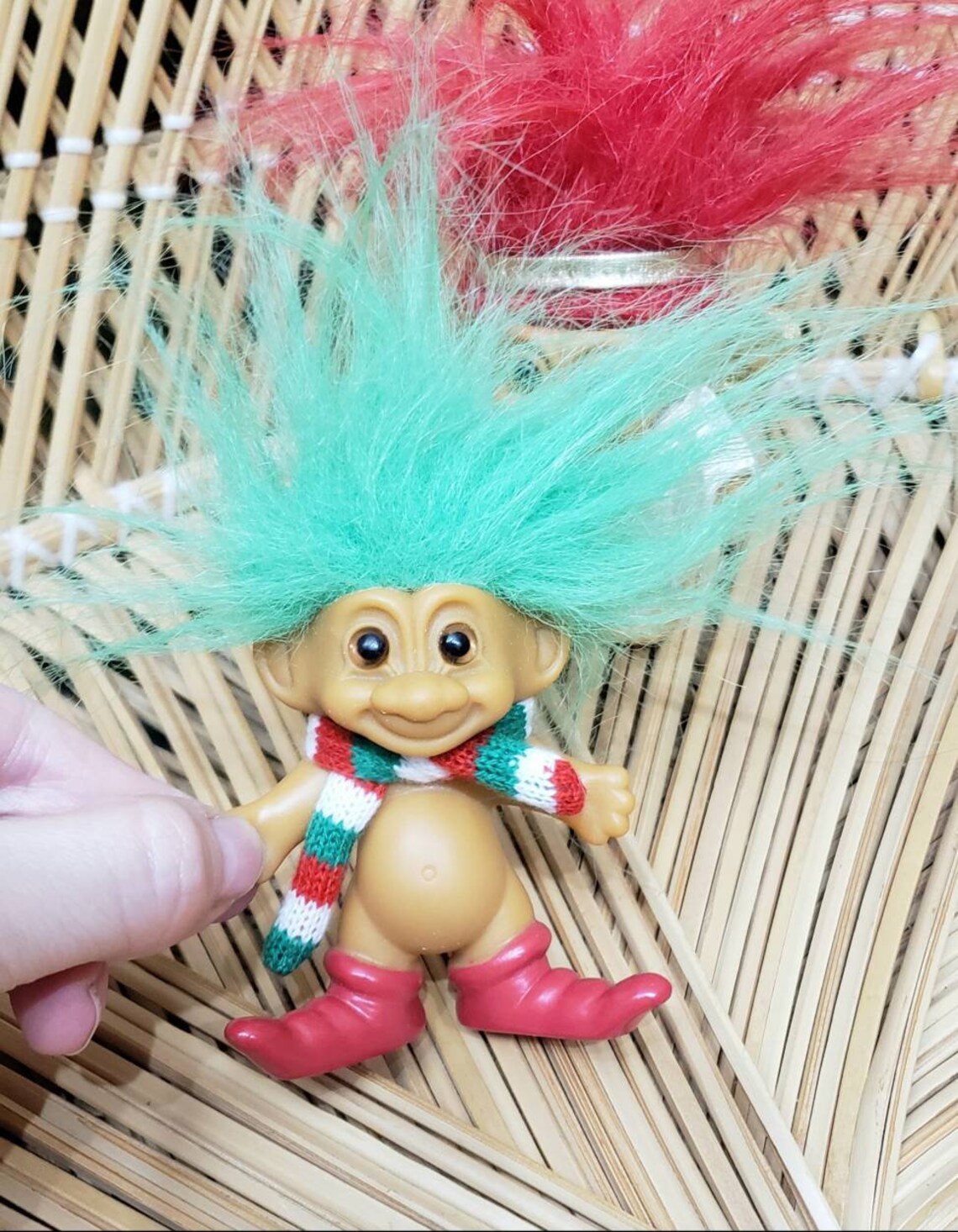 90s Christmas Trolls Set of 3 Angel Troll Ornament Mrs. - Etsy