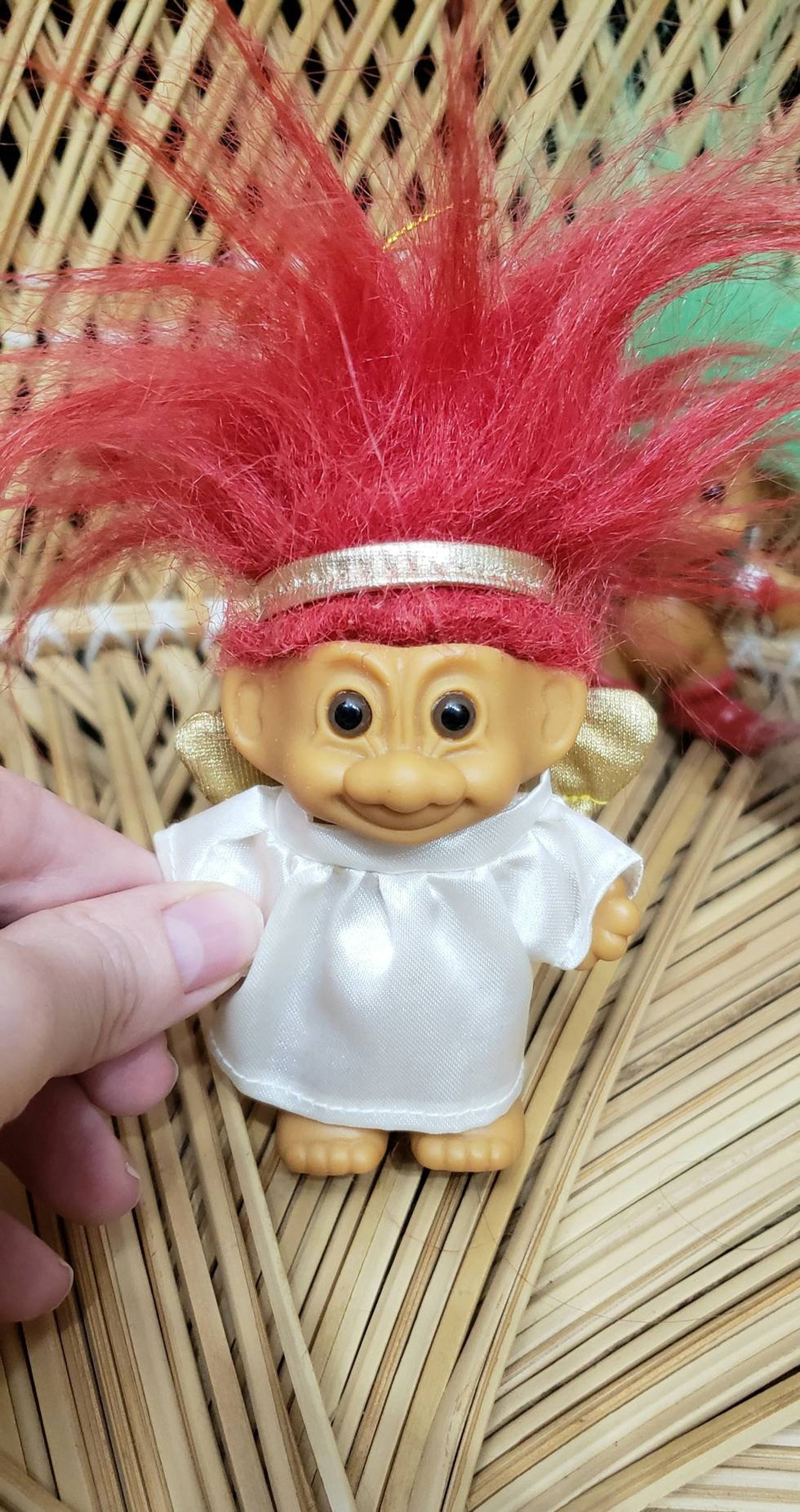 90s Christmas Trolls Set of 3 Angel Troll Ornament Mrs. - Etsy