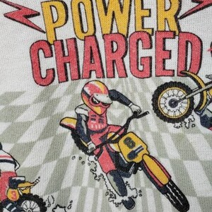 80s Power Charged Motocross Sweatshirt by Andover Togs 2T - Etsy