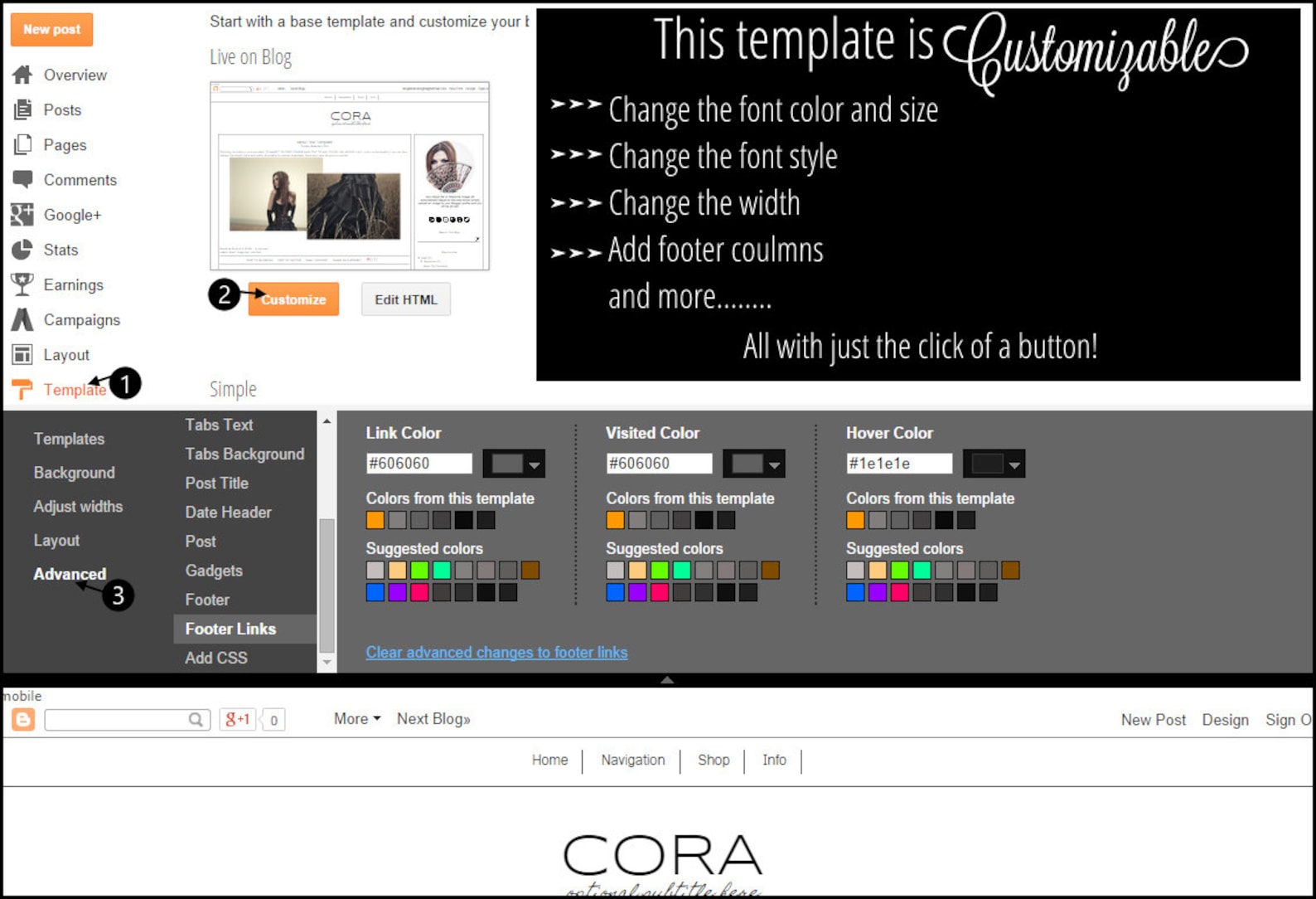 Blogger Template | Blogger Template Responsive | Gold Blogger Template ...