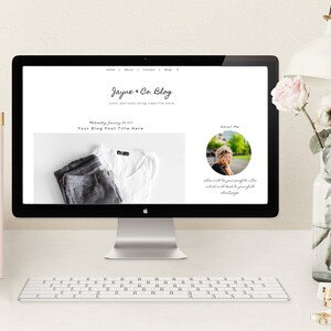 Blogger Template Black and White Blog Template Mobile Responsive ...