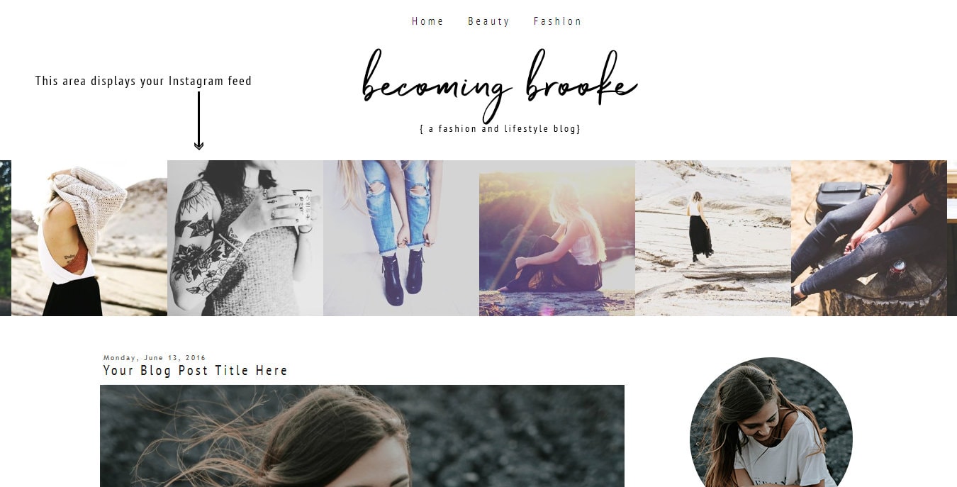 Fashion Blogger Template - Lifestyle Blogger Template - Minimal ...