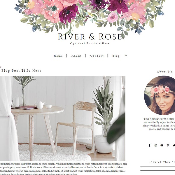 Blogger Template - Etsy