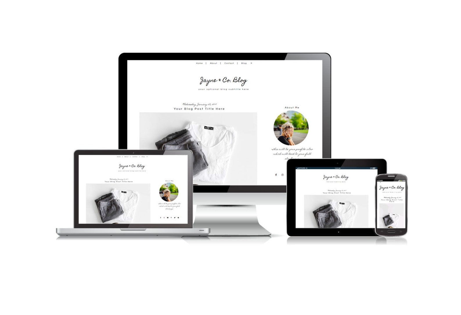 Blogger Template Black and White Blog Template Mobile Responsive ...