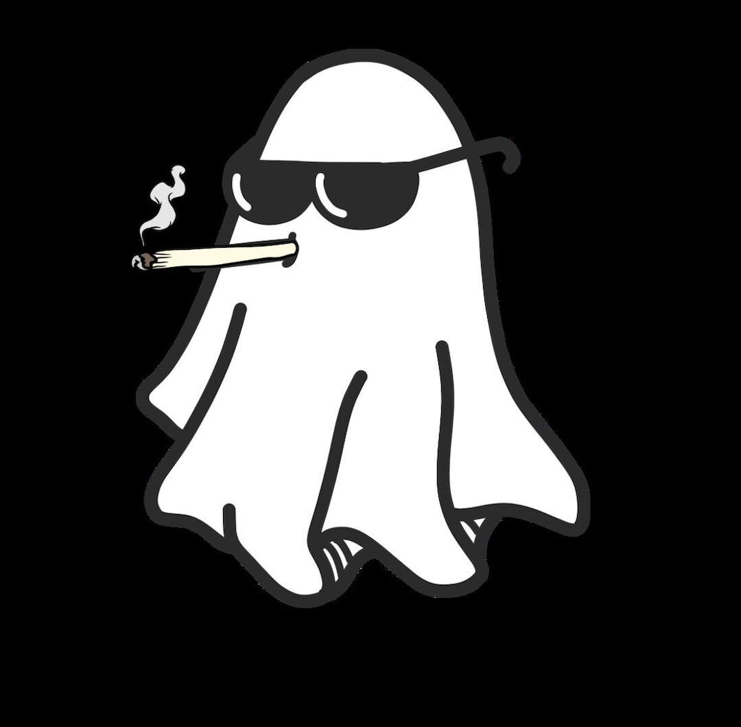 Halloween Ghost Baked Smoking PNG File - Etsy