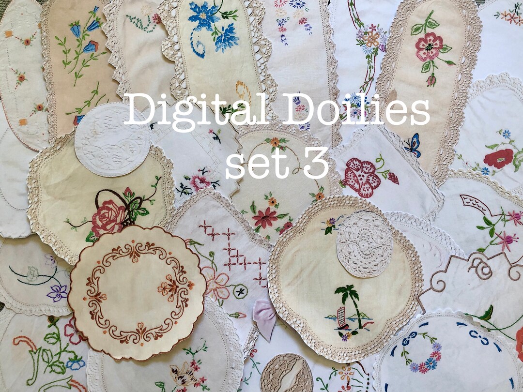 Digital Doilies Set 3 - Etsy