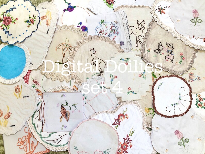 Digital Doilies Set 4 - Etsy