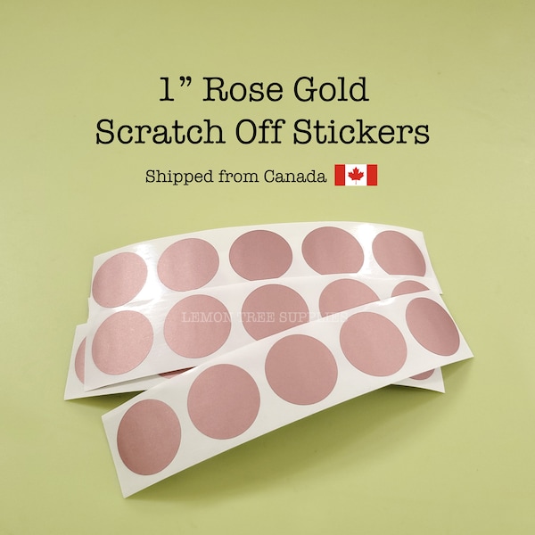 1 Inch Scratch off Stickers - Etsy