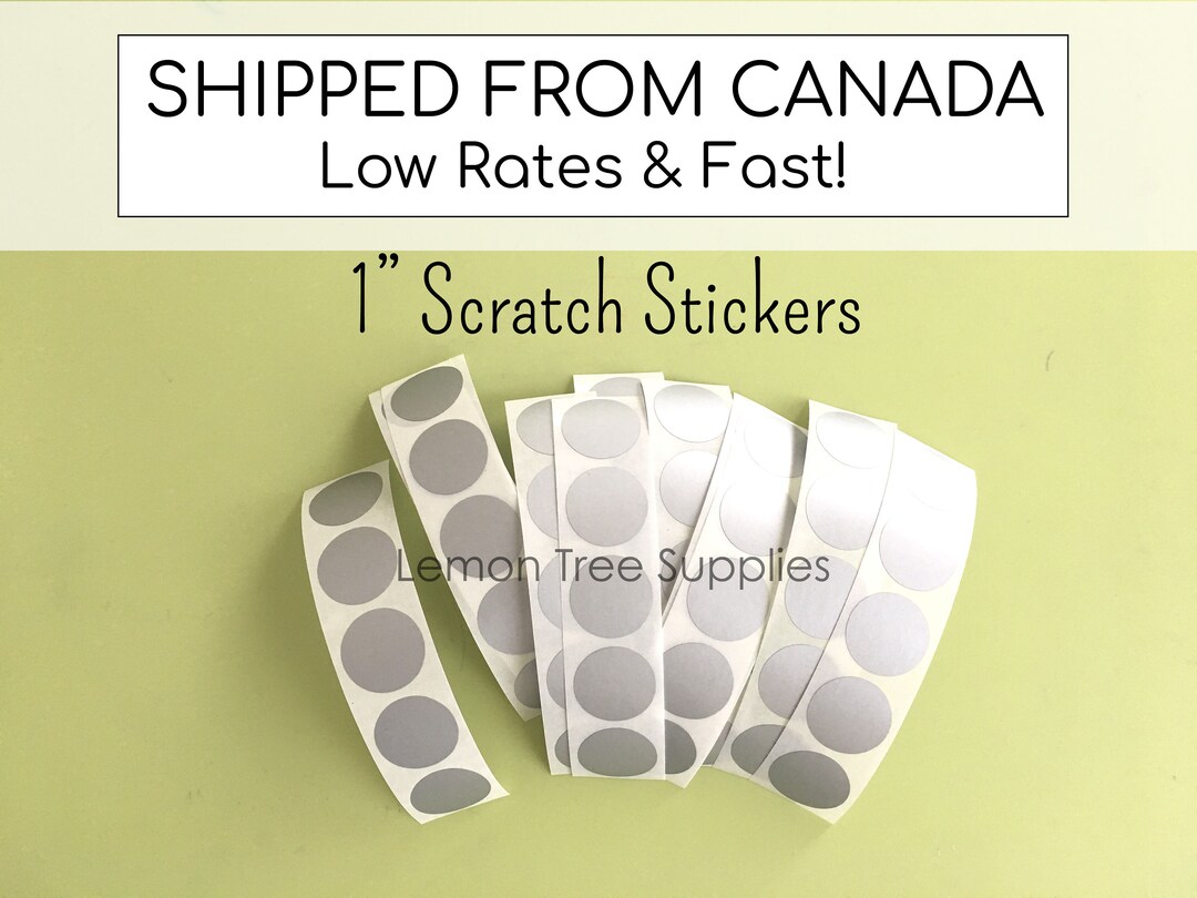 Scratch off Stickersscratch Stickers1 Round Silver - Etsy