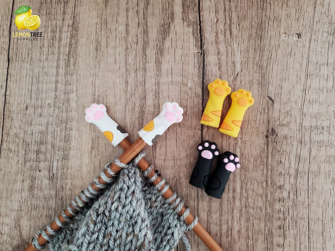 Knitting Needle Stoppers, Stitch Stoppers for Knitting, Point ...
