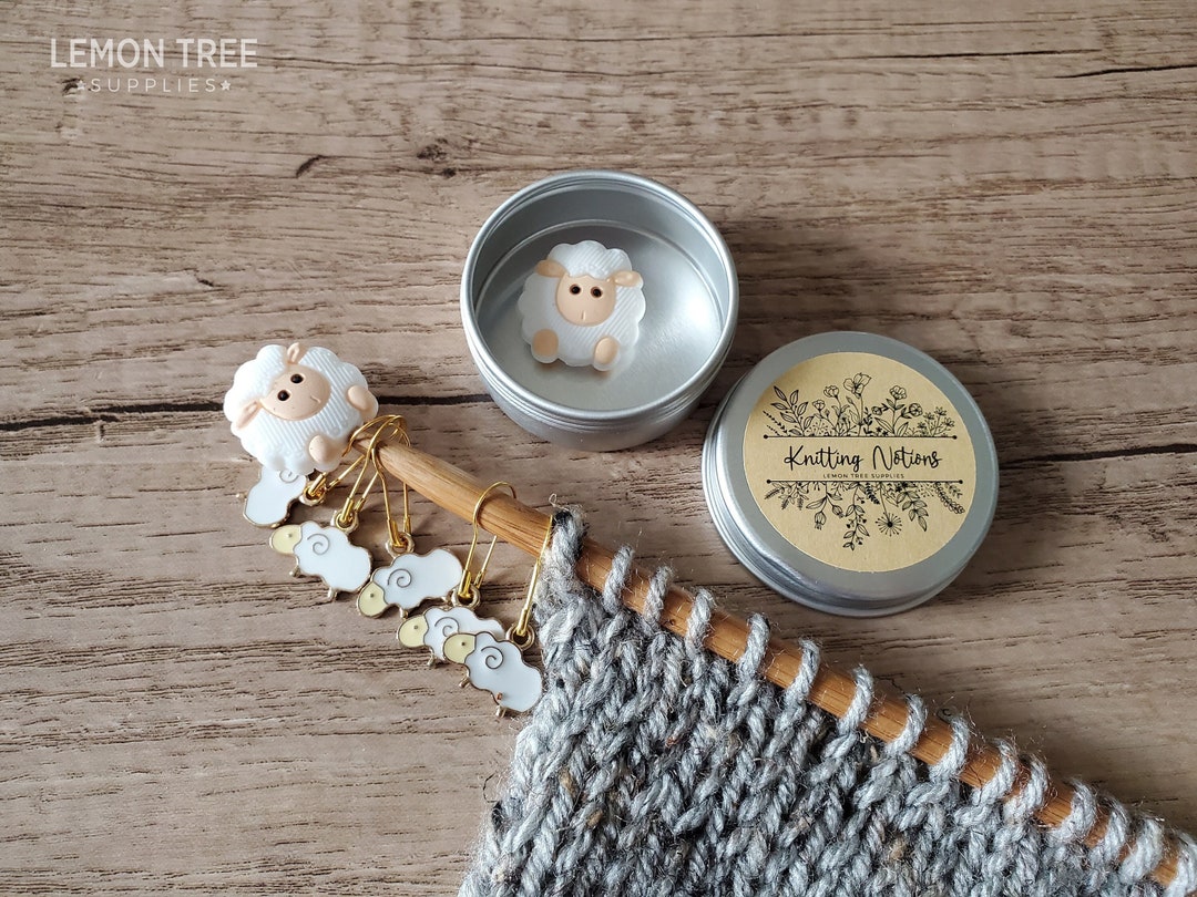 Sheep Stitch Stoppers, Knitting Needle Point Protectors, Sheep Stitch ...