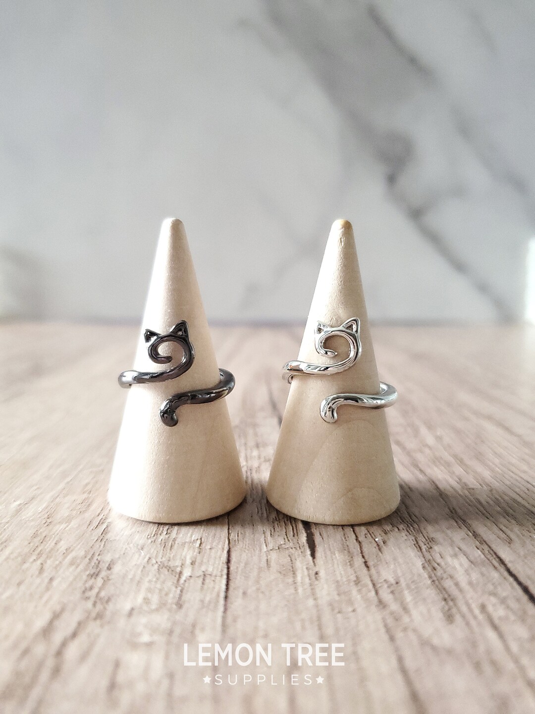 Black Cat Tension Ring for Knitting and Crochet, Adjustable Yarn ...