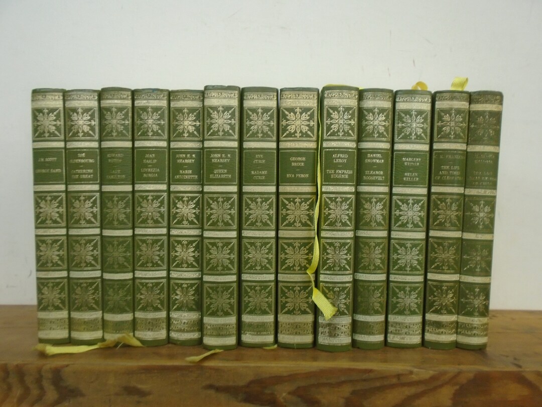 Set of 13 Women Who Made History Books. Vinyl Covered Books by Heron ...