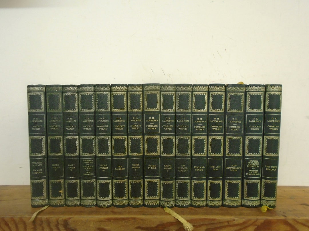 Set of 15 D.H. Lawrence Novels Etc. Vinyl Bound Books Published by ...