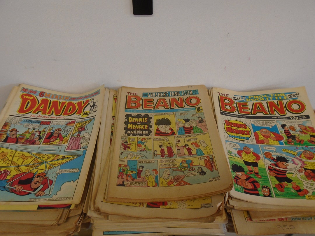 Set of 140 Good Condition Beano and Dandy Comics. 80s, 90s - Etsy
