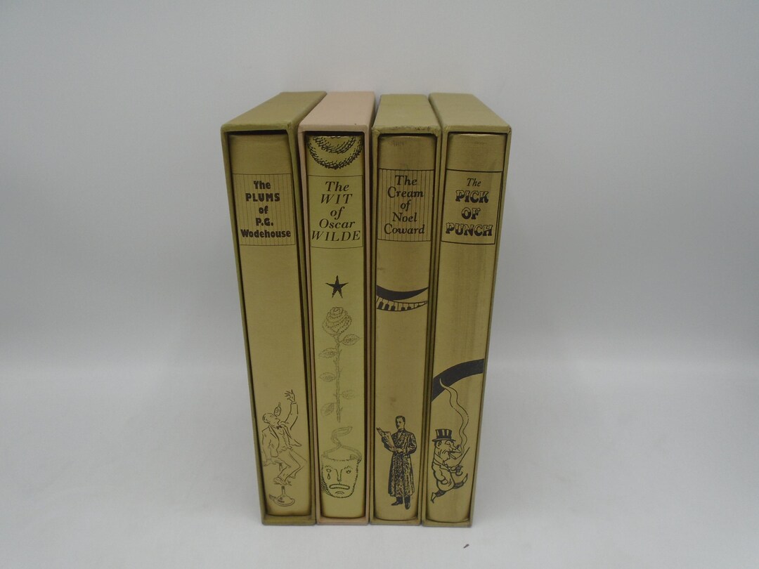 Bundle of 4 Folio Society Books- PG Wodehouse, Pick of Punch, Oscar ...