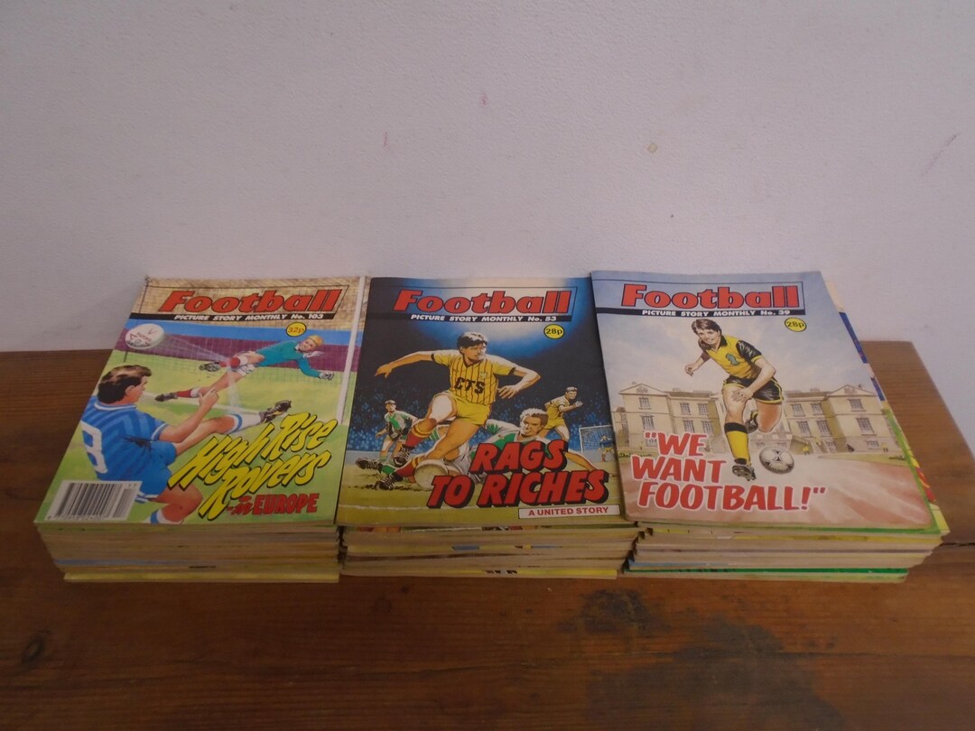 Set of 40 Football Picture Library Comics. - Etsy Australia