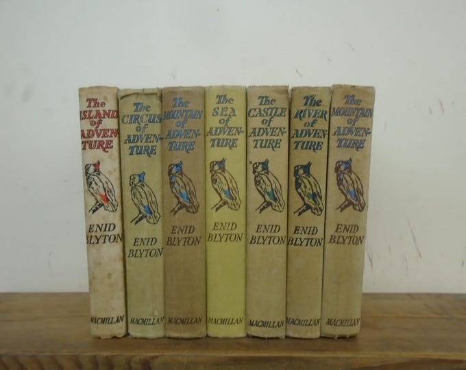 Set of 7 Adventure Enid Blyton Books Without Dust Jackets: 1950s ...