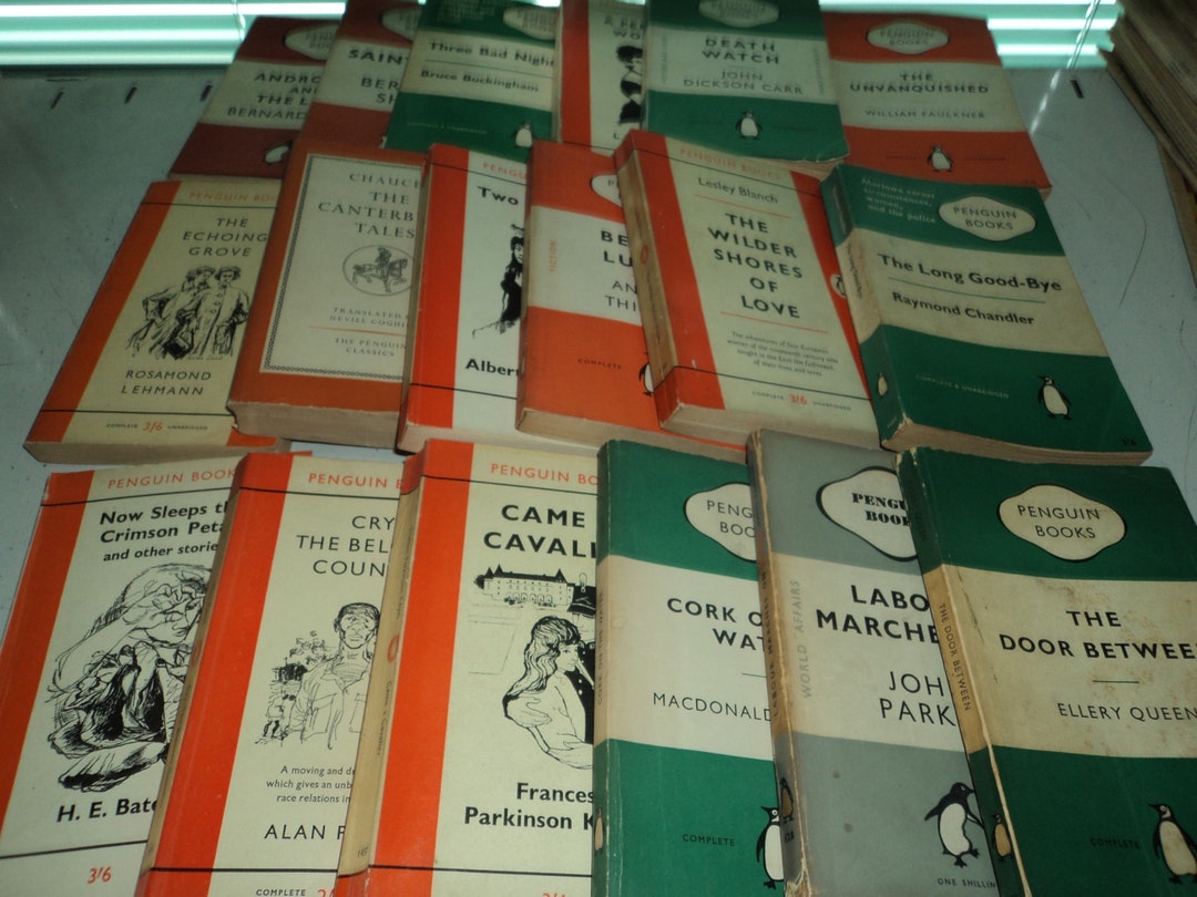 Set of 50 Vintage Penguin Paperbacks - Etsy