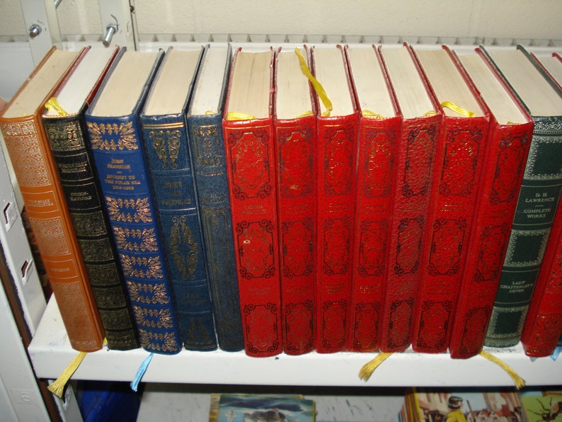 Set of 30 Vinyl Covered Books by Heron Books. Mixed Colours & Authors ...