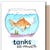 Tanks so Much Thank You Goldfish Thanks Fish Tank Card - Etsy