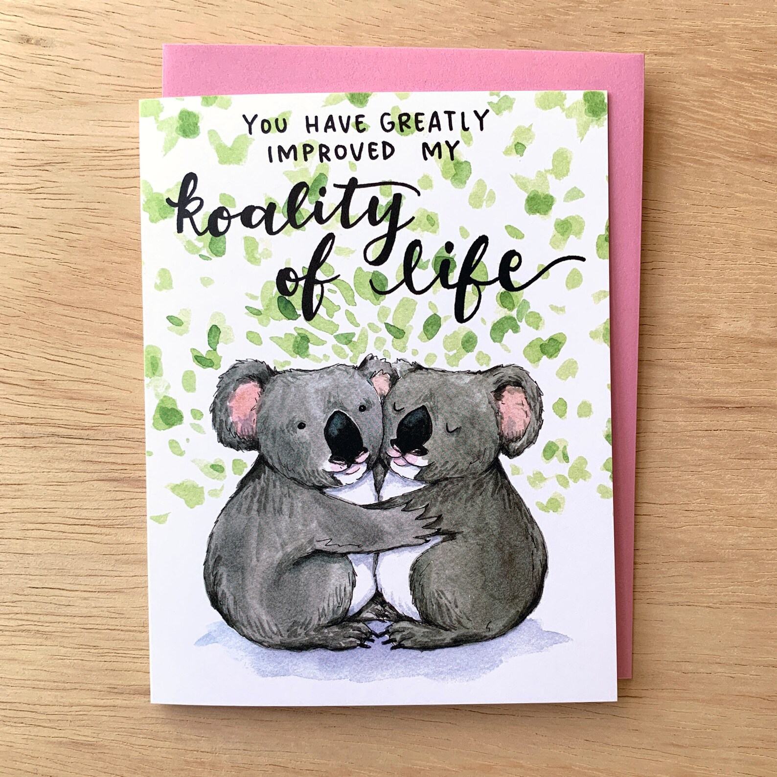 You Have Greatly Improved My Koality of Life Koala Anniversary | Etsy