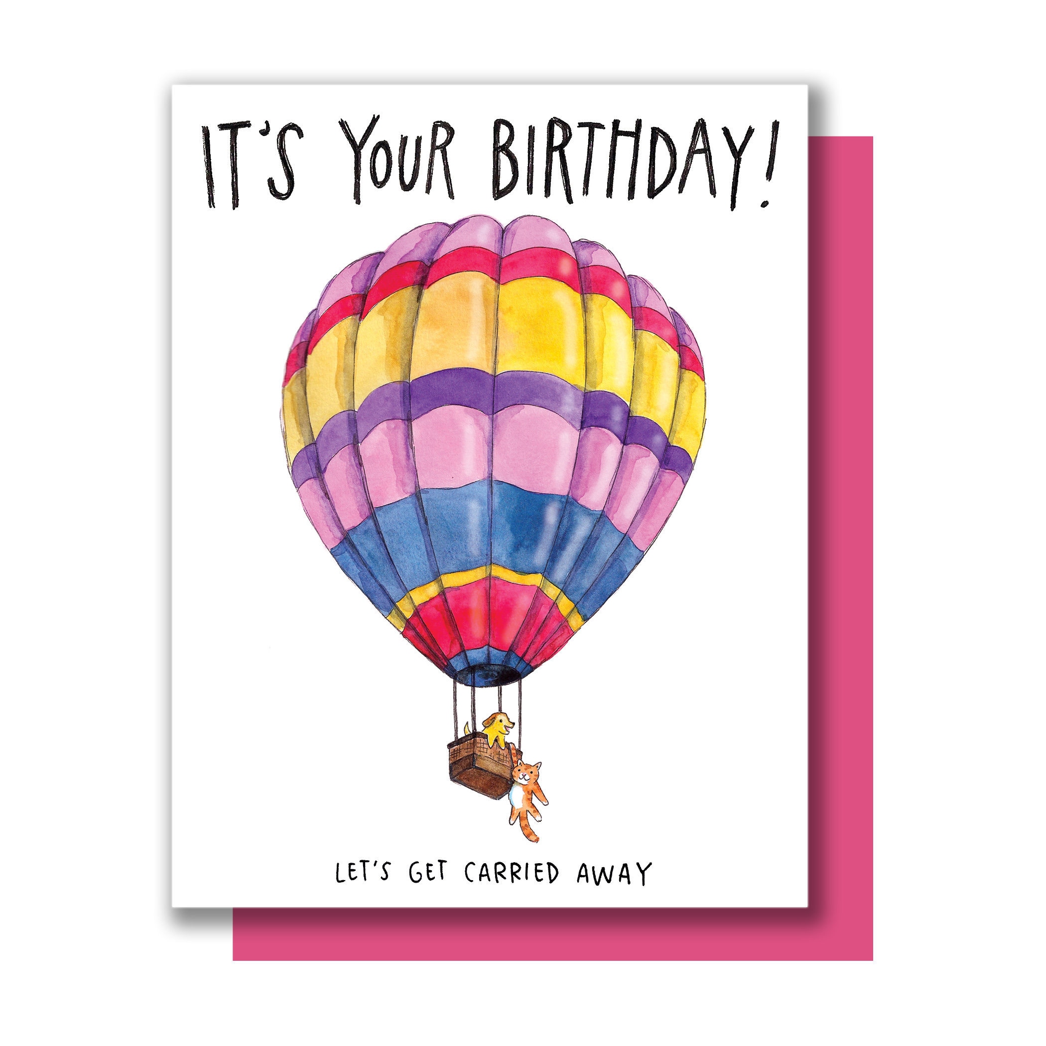 It's Your Birthday Let's Get Carried Away Hot Air Balloon Happy ...