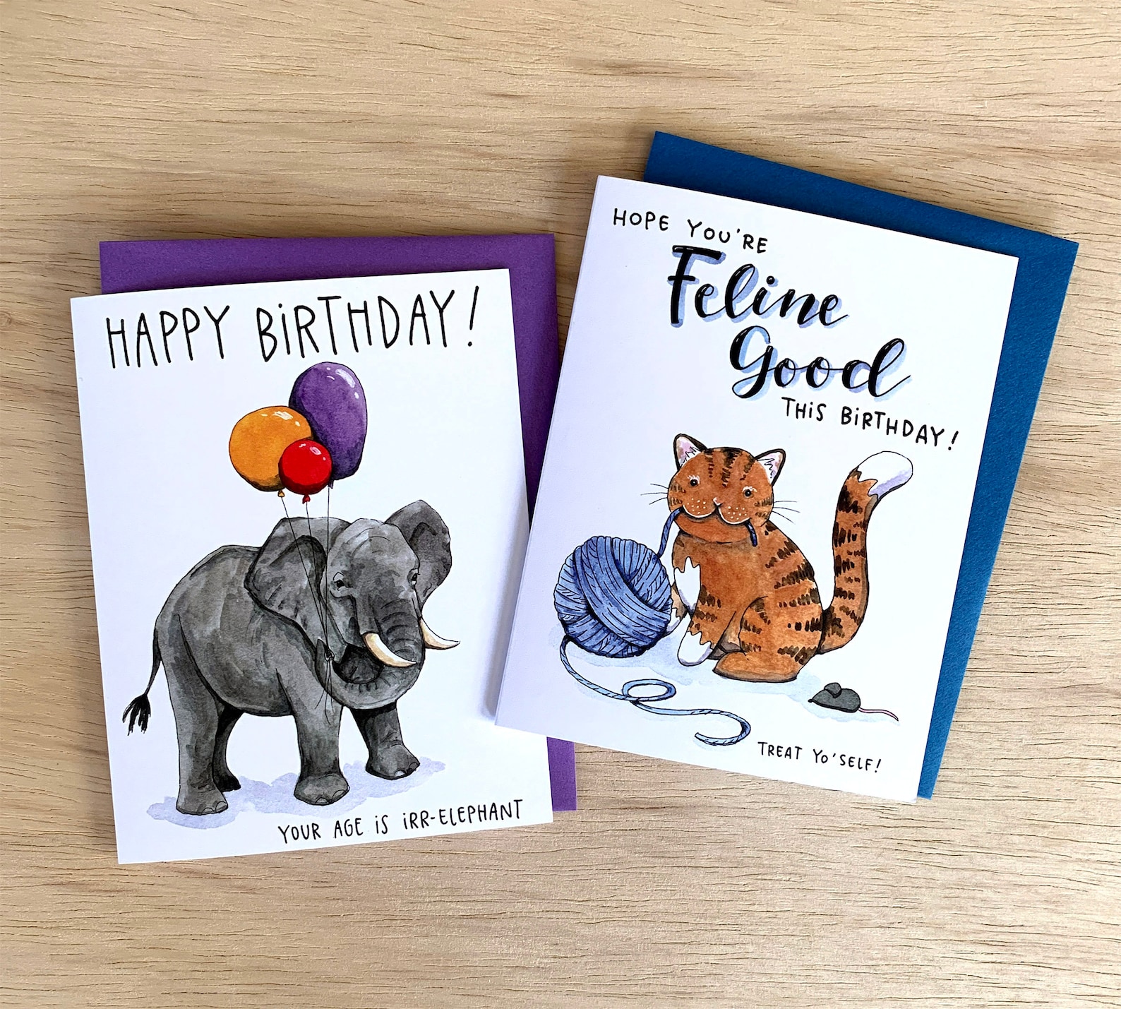 Your Age is Irrelevant Elephant Happy Birthday Card - Etsy