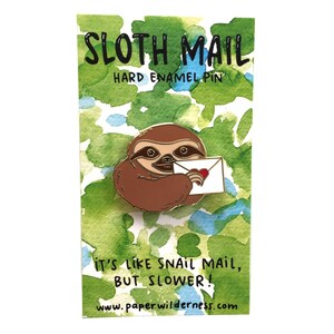 Sloth Mail Snail Mail Letter Hard Enamel Pin Gold Lapel Brooch - Etsy