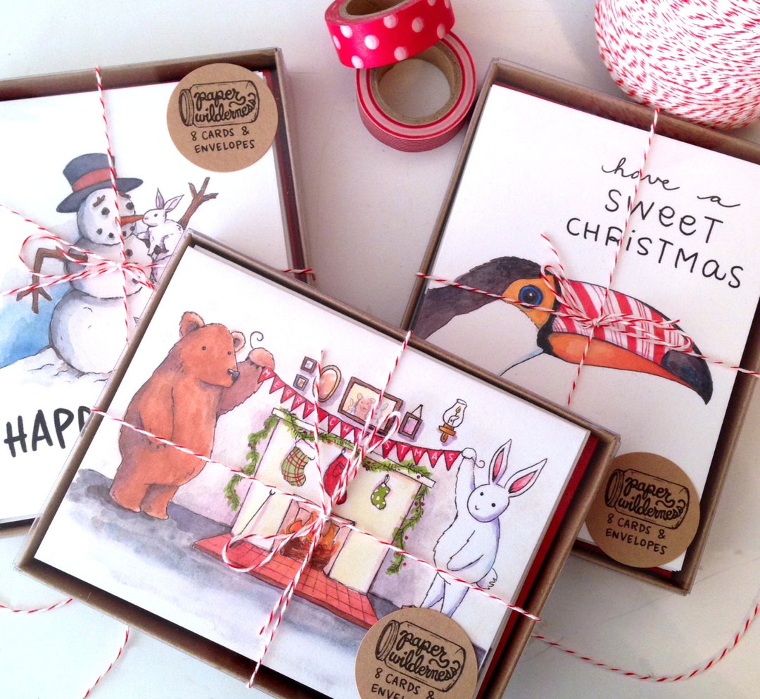 Christmas Hanukkah Holiday Greeting Card Boxed Set 8 Cards 8 Envelopes ...