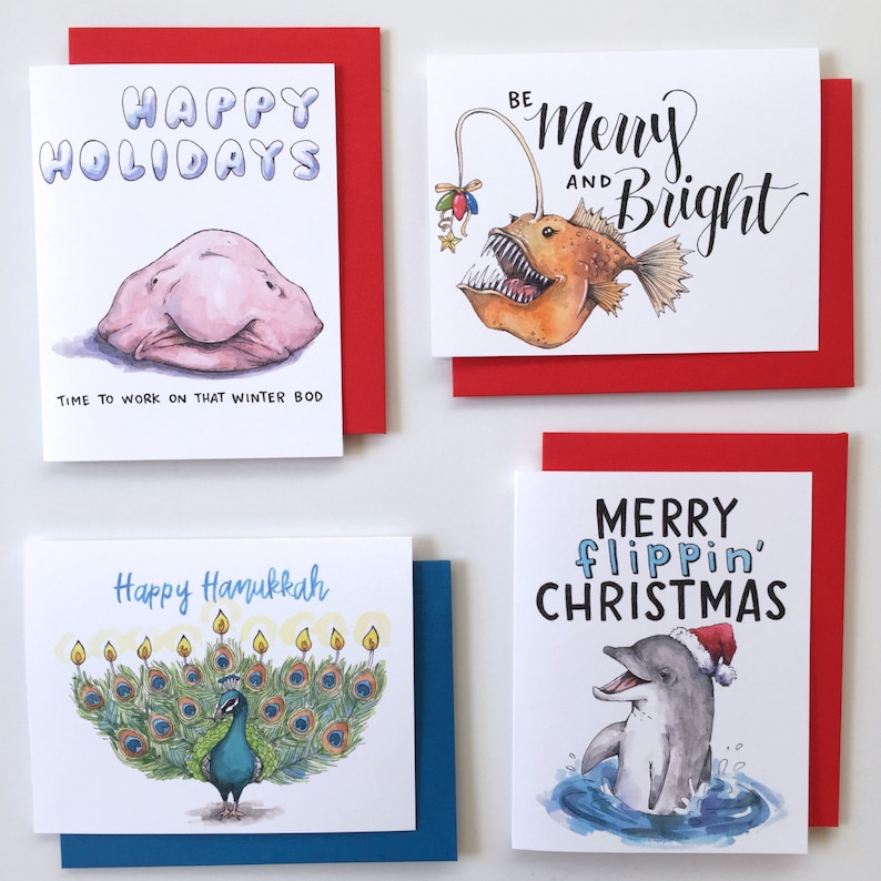 Christmas Hanukkah Holiday Greeting Card Boxed Set 8 Cards 8 - Etsy